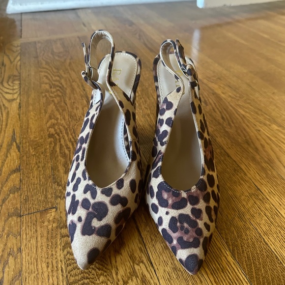 ASOS | Shoes | Nwt Asos Raid Cheetah Slingback Sandals Heels Suede ...